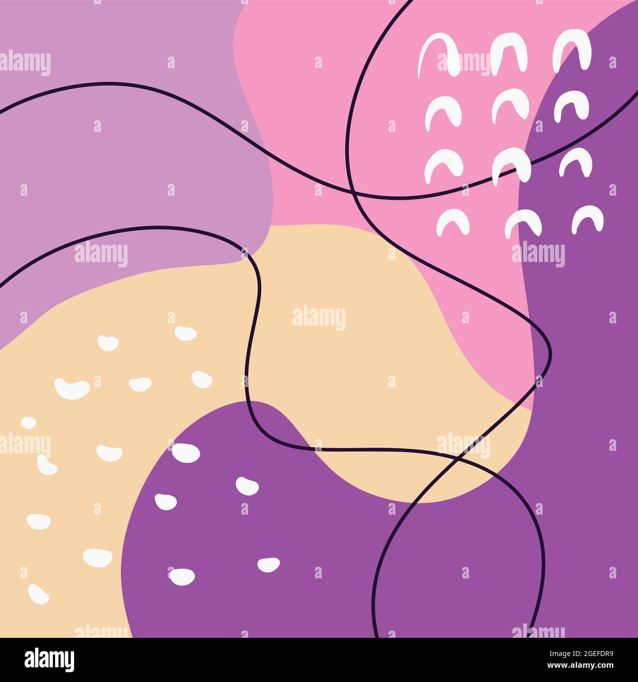 flat design colorful abstract art Stock Vector Image & Art - Alamy