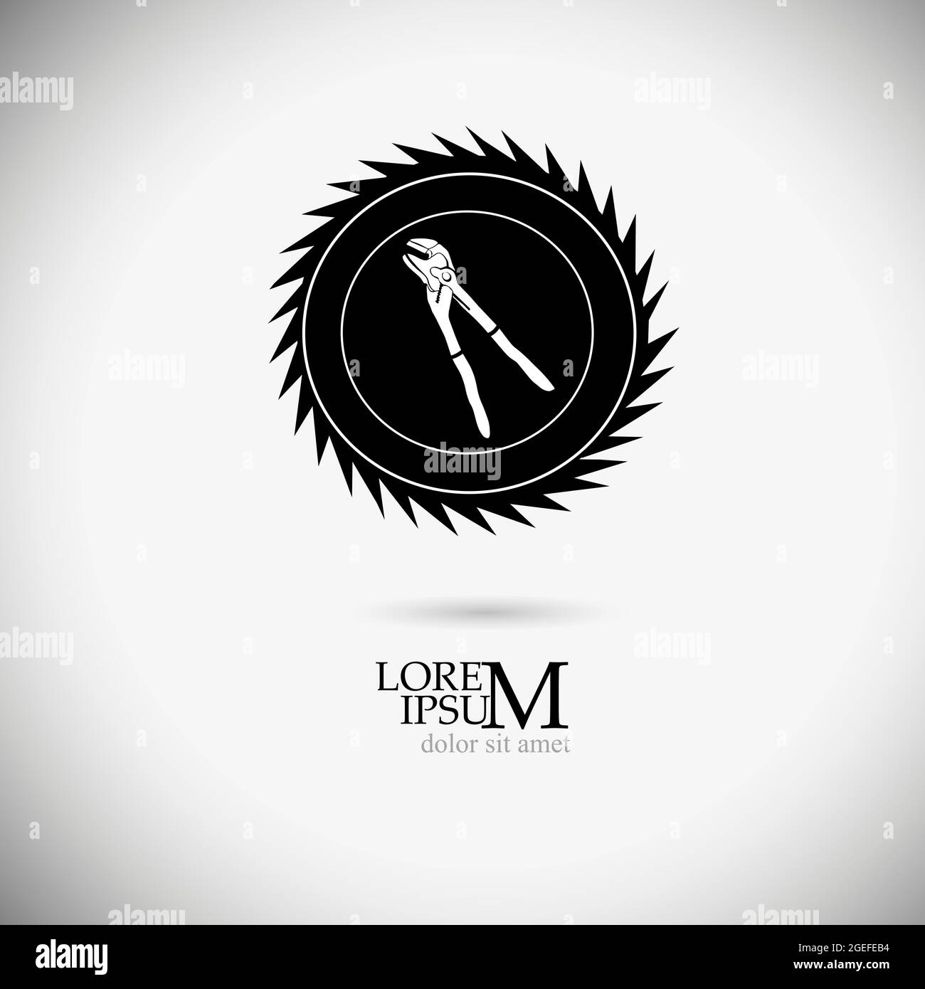 logo adjustable wrench. Vector illustration Stock Vector Image & Art ...