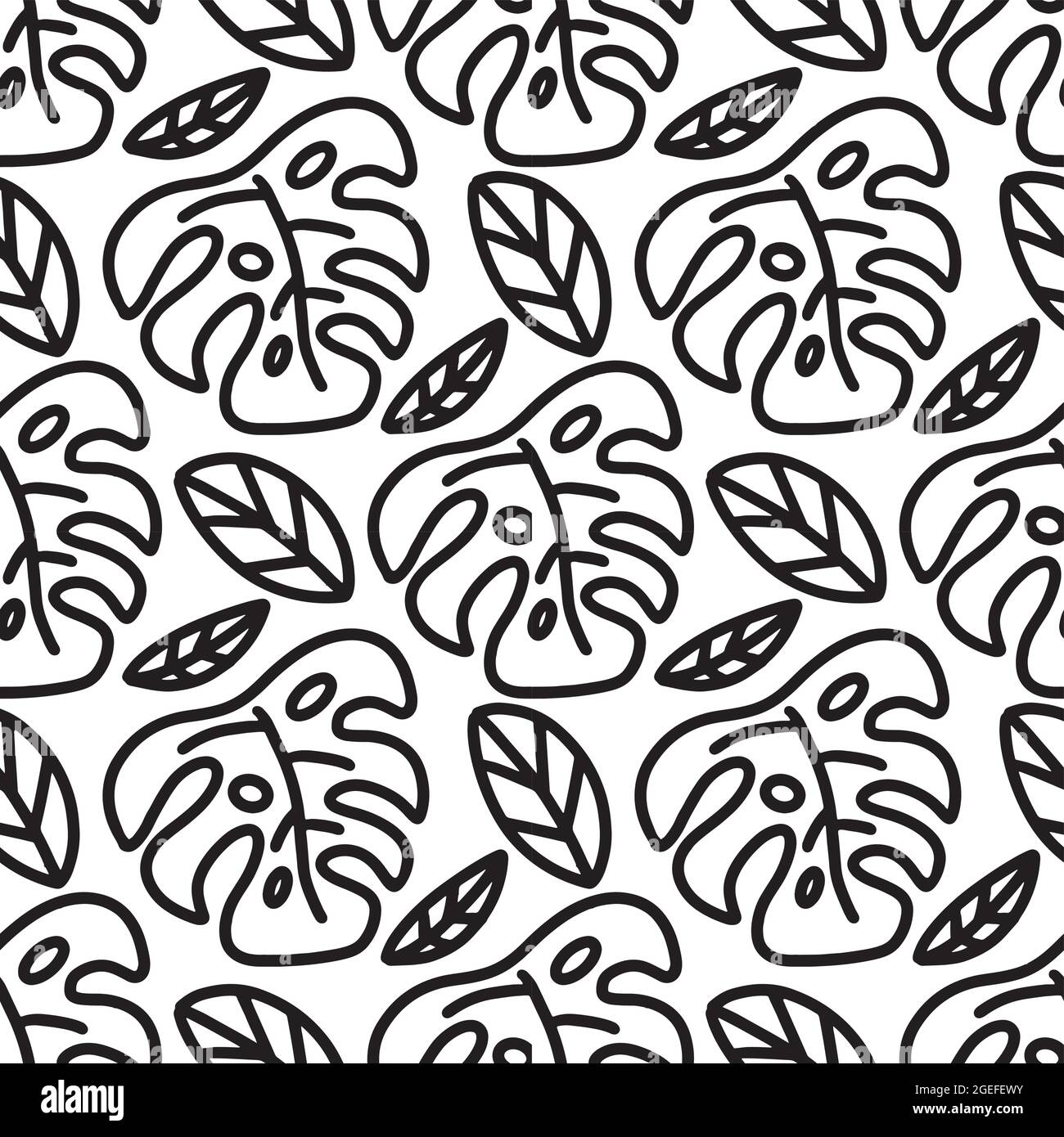 Seamless vector pattern refreshing Black and White Stock Photos ...
