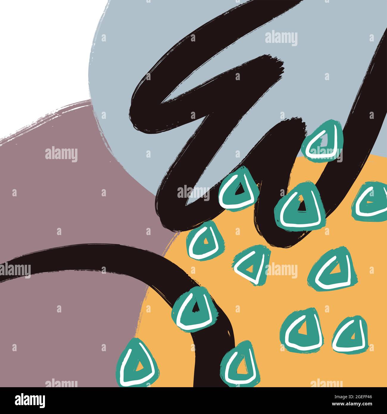 Grey brush strokes on black Stock Vector Images - Alamy