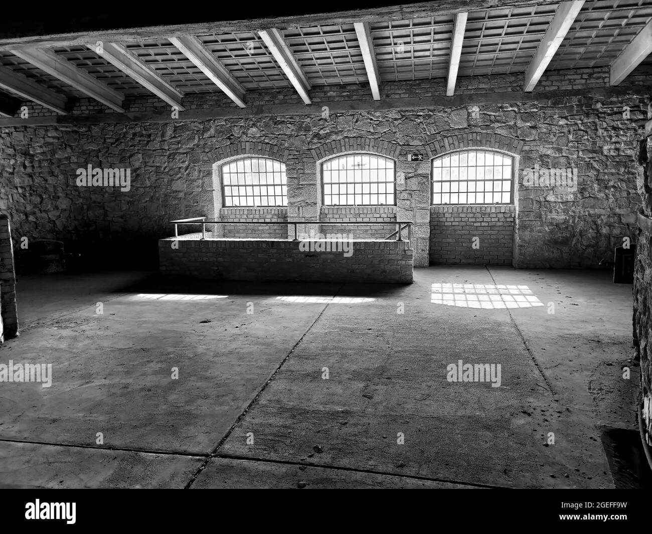 Old warehouse of a distillery Stock Photo - Alamy