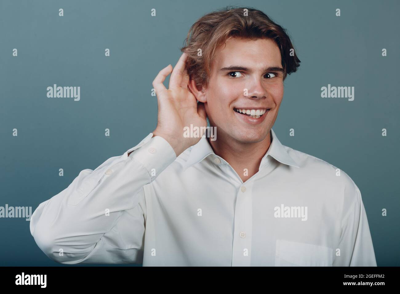 Man hearing hi-res stock photography and images - Alamy