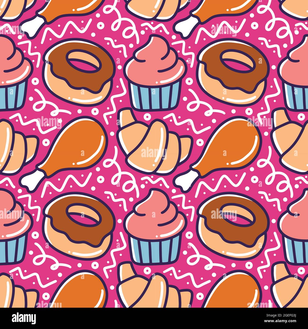 Delicious food Stock Vector Images - Alamy