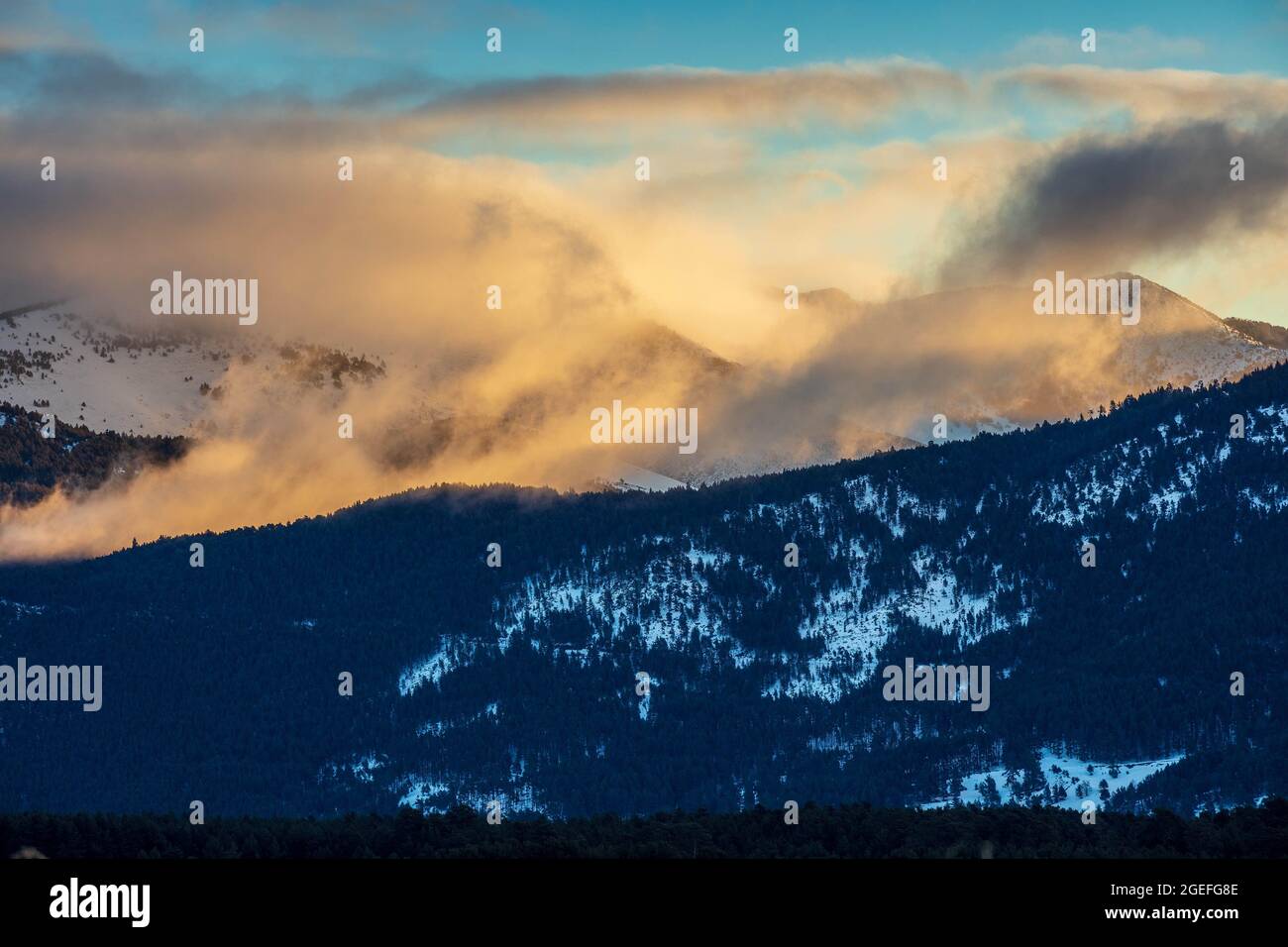 FRANCE, PYRENEES-ORIENTALES (66) LES ANGLES SKI RESORT Stock Photo - Alamy