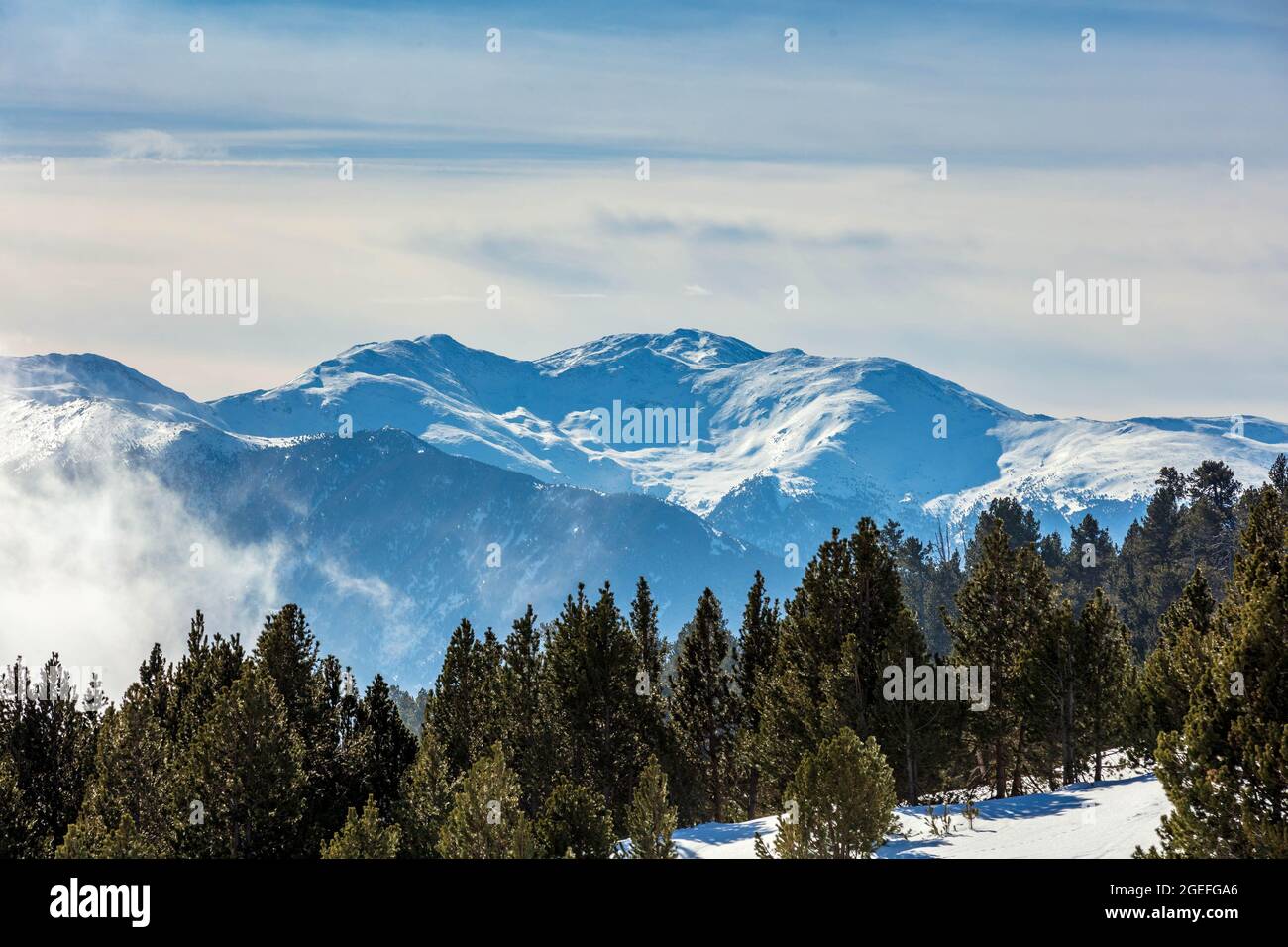 FRANCE, PYRENEES-ORIENTALES (66) LES ANGLES SKI RESORT Stock Photo - Alamy