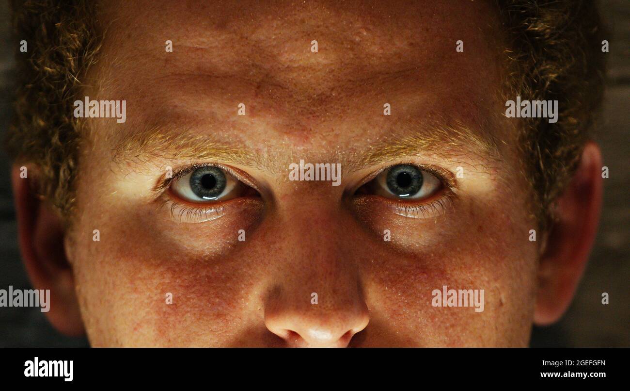 Mans face in dark hi-res stock photography and images - Alamy