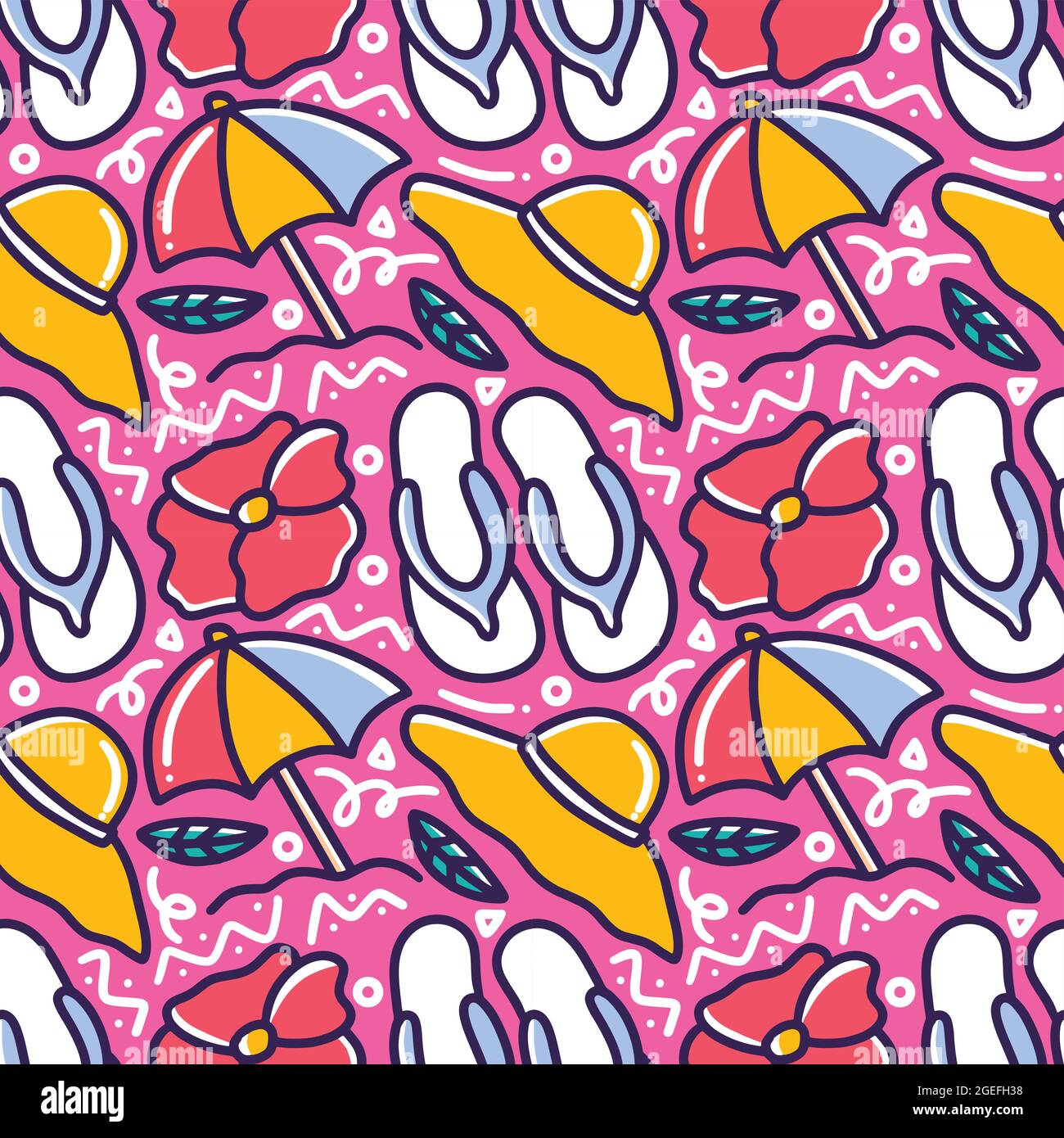 Colorful beach umbrella background Stock Vector Images - Alamy