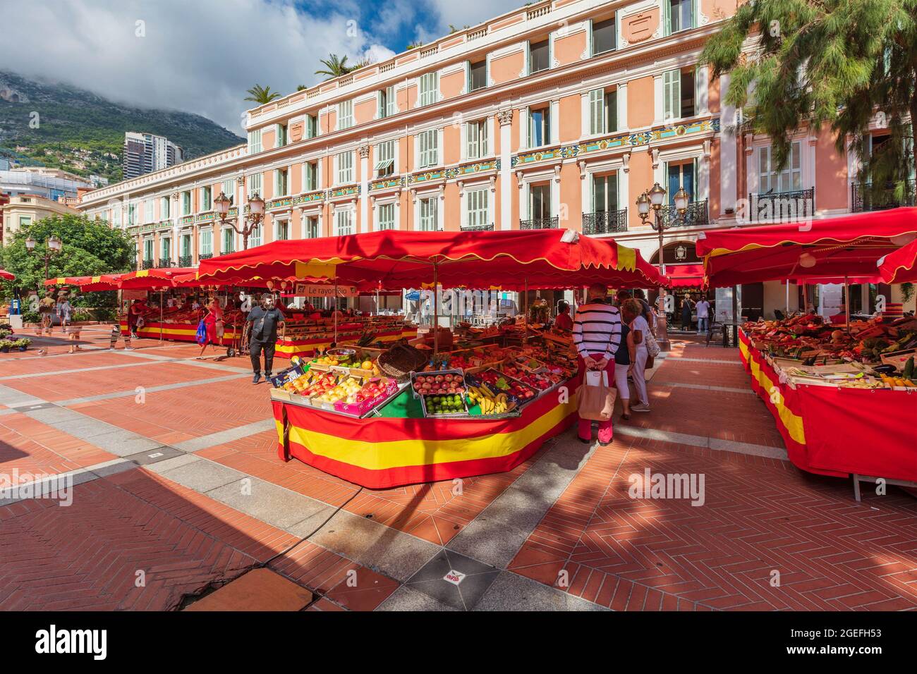 PRINCIPAUTY OF MONACO, MONACO, CONDAMINE MARKET Stock Photo - Alamy