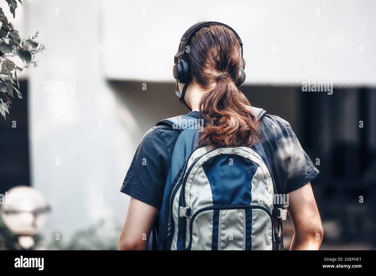 Boy with long hair at school hi-res stock photography and images - Alamy