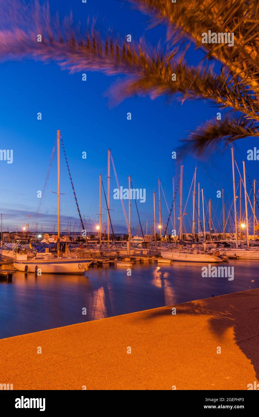FRANCE, PYRENEES-ORIENTALES (66) CANET-EN-ROUSSILLON, PORT Stock Photo ...