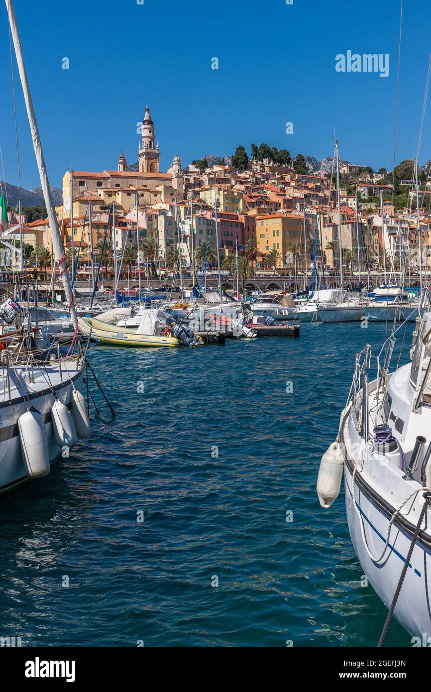 Menton old port hi-res stock photography and images - Alamy