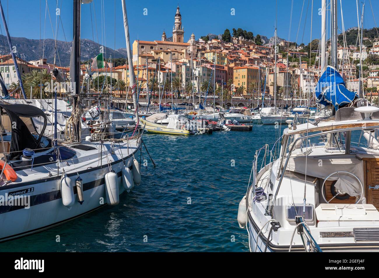 Menton old port hi-res stock photography and images - Alamy