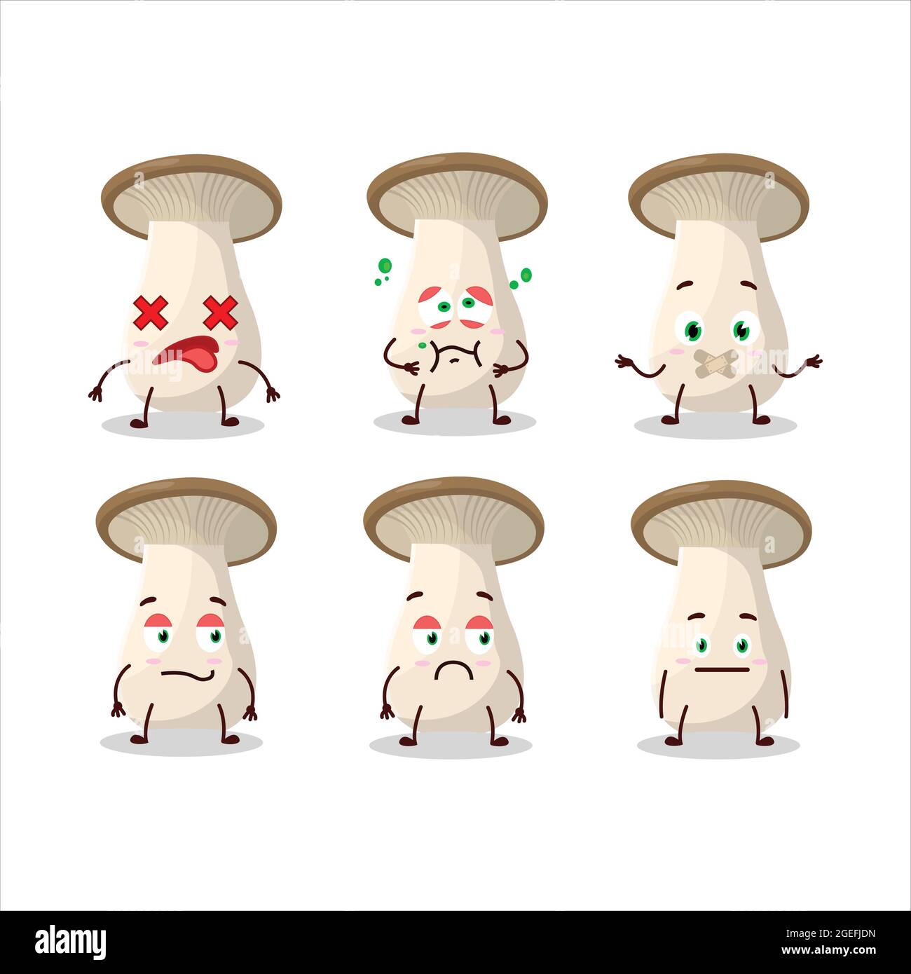 King trumpet cartoon in character with nope expression. Vector ...