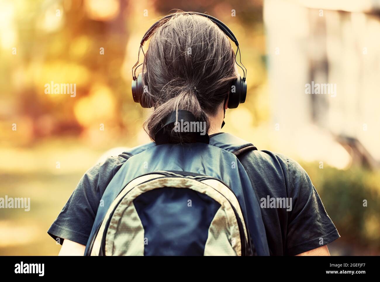 Boy with long hair at school hi-res stock photography and images - Alamy
