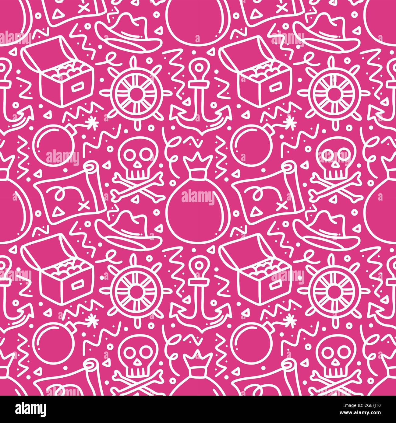 Pink pirates Stock Vector Images - Alamy