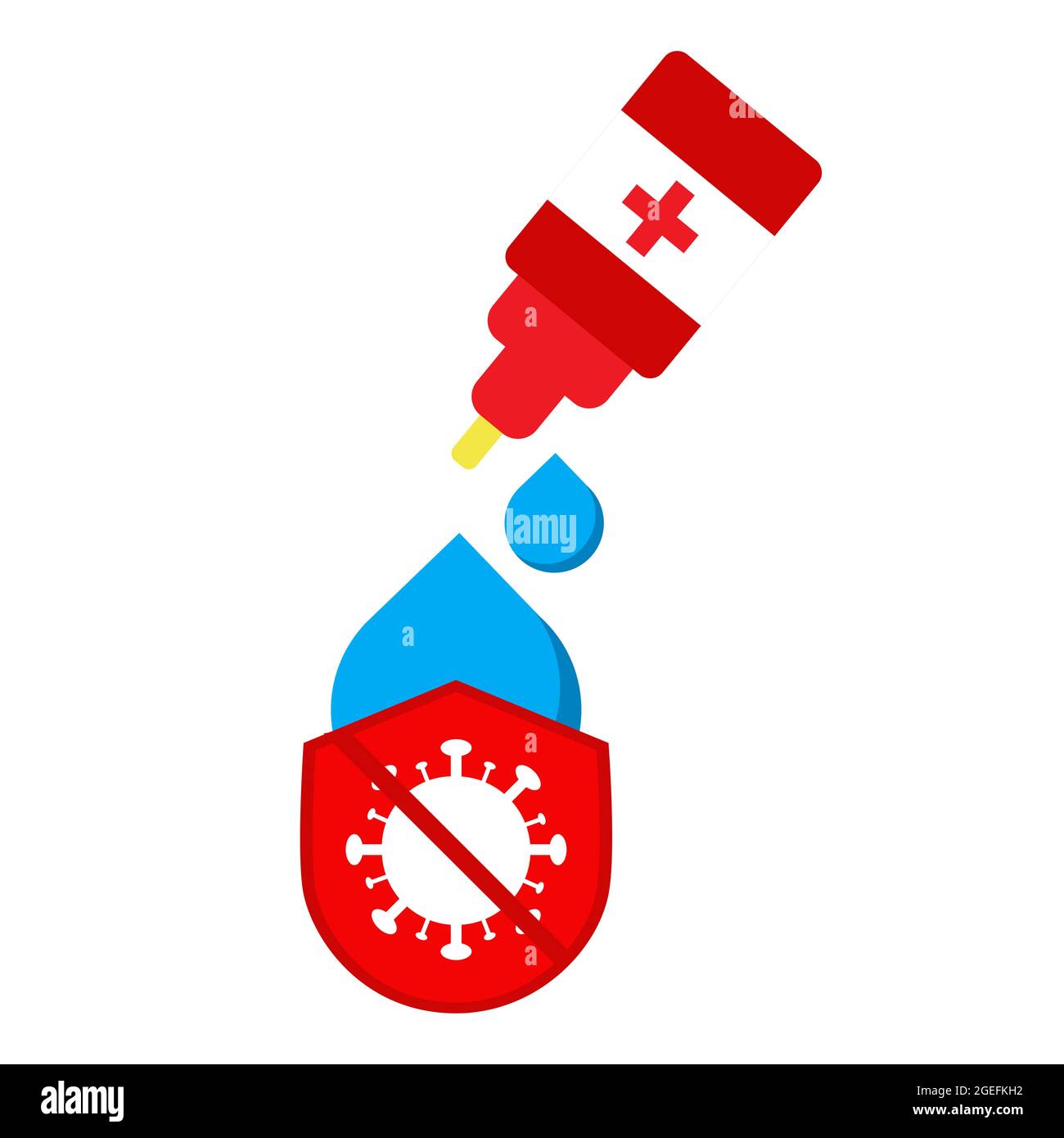world polio day icon. vaccine with virus and shield icon design Stock ...