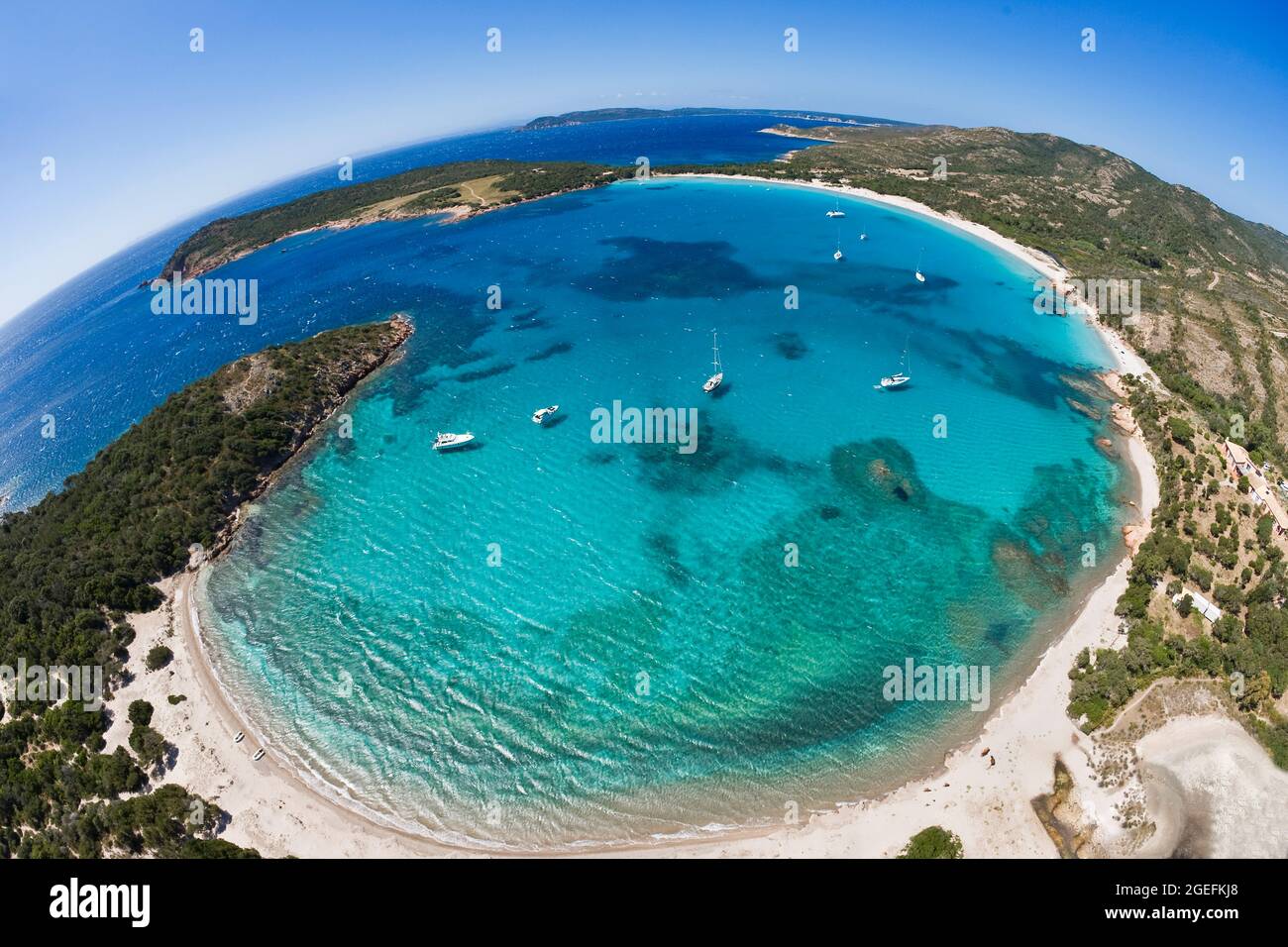 Bay rondinara france corsica rondinara hi-res stock photography and ...