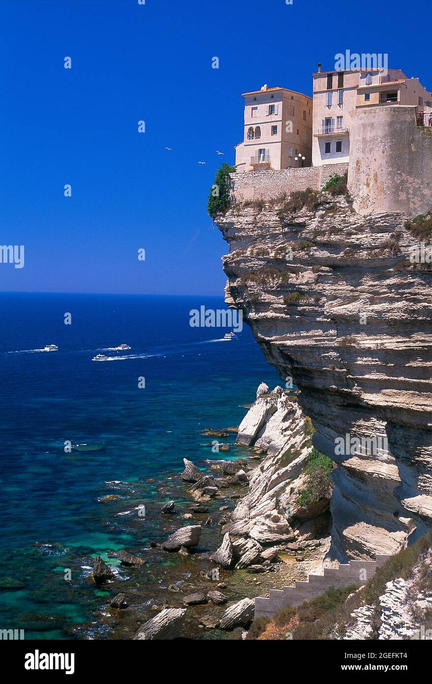 FRANCE. SOUTH CORSICA (2A) BONIFACIO. CLIFFS Stock Photo - Alamy