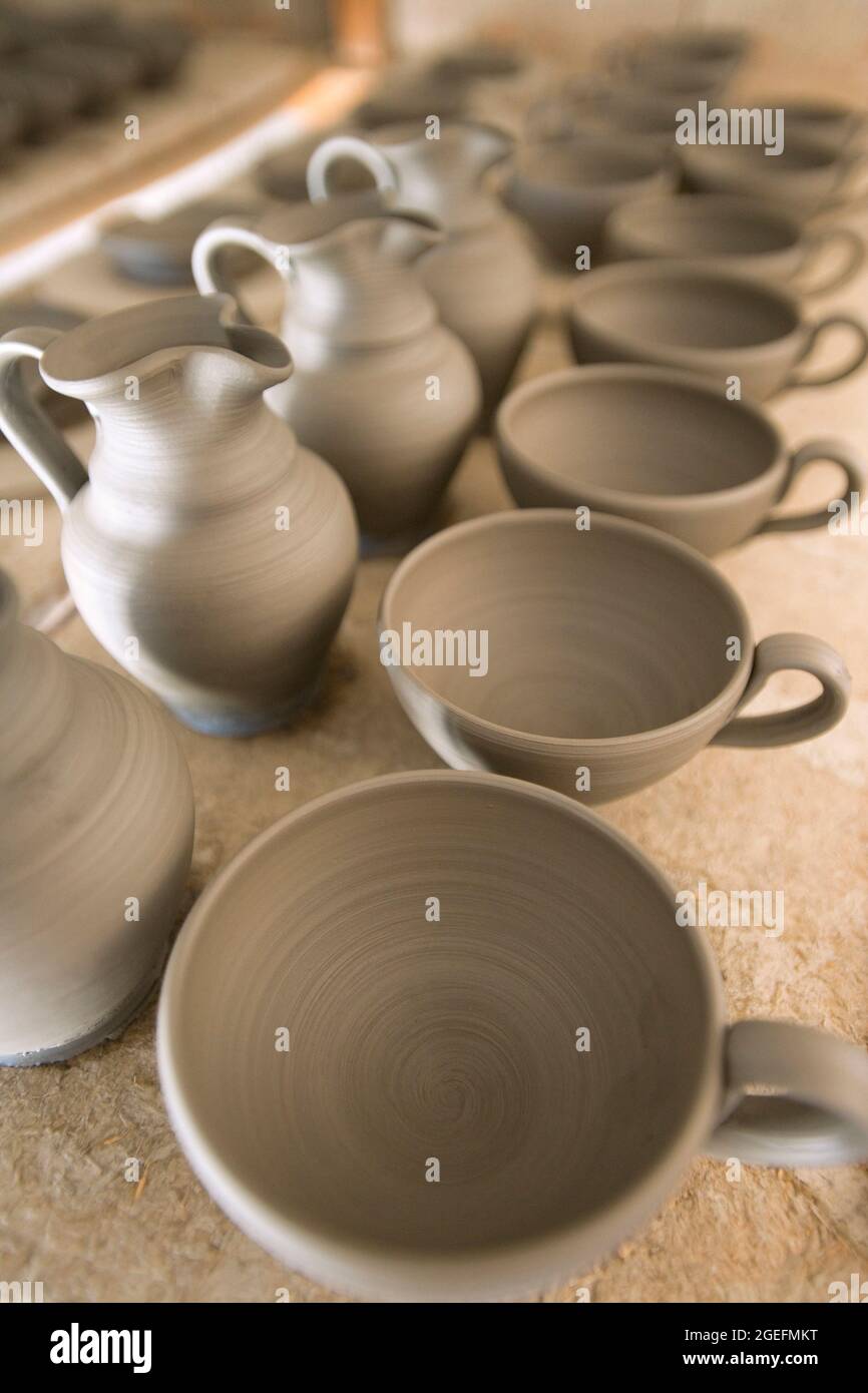 FRANCE. NORTHERN-CORSICA (2B) BALAGNE REGION. POTTERY AT CORBARA Stock ...