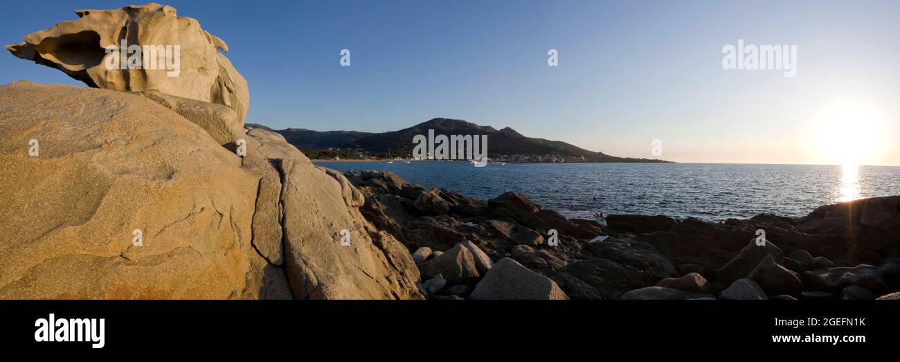 FRANCE. NORTHERN-CORSICA (2B) BALAGNE REGION. VILLAGE OF AREGNO Stock ...