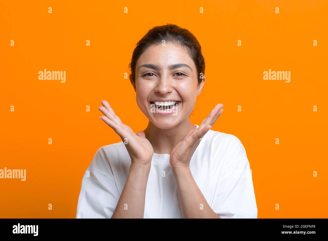 Hands near face hi-res stock photography and images - Alamy