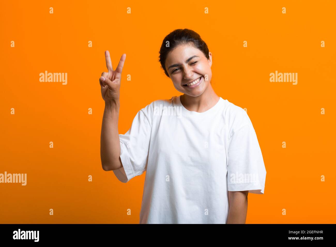 Indian victory hi-res stock photography and images - Alamy