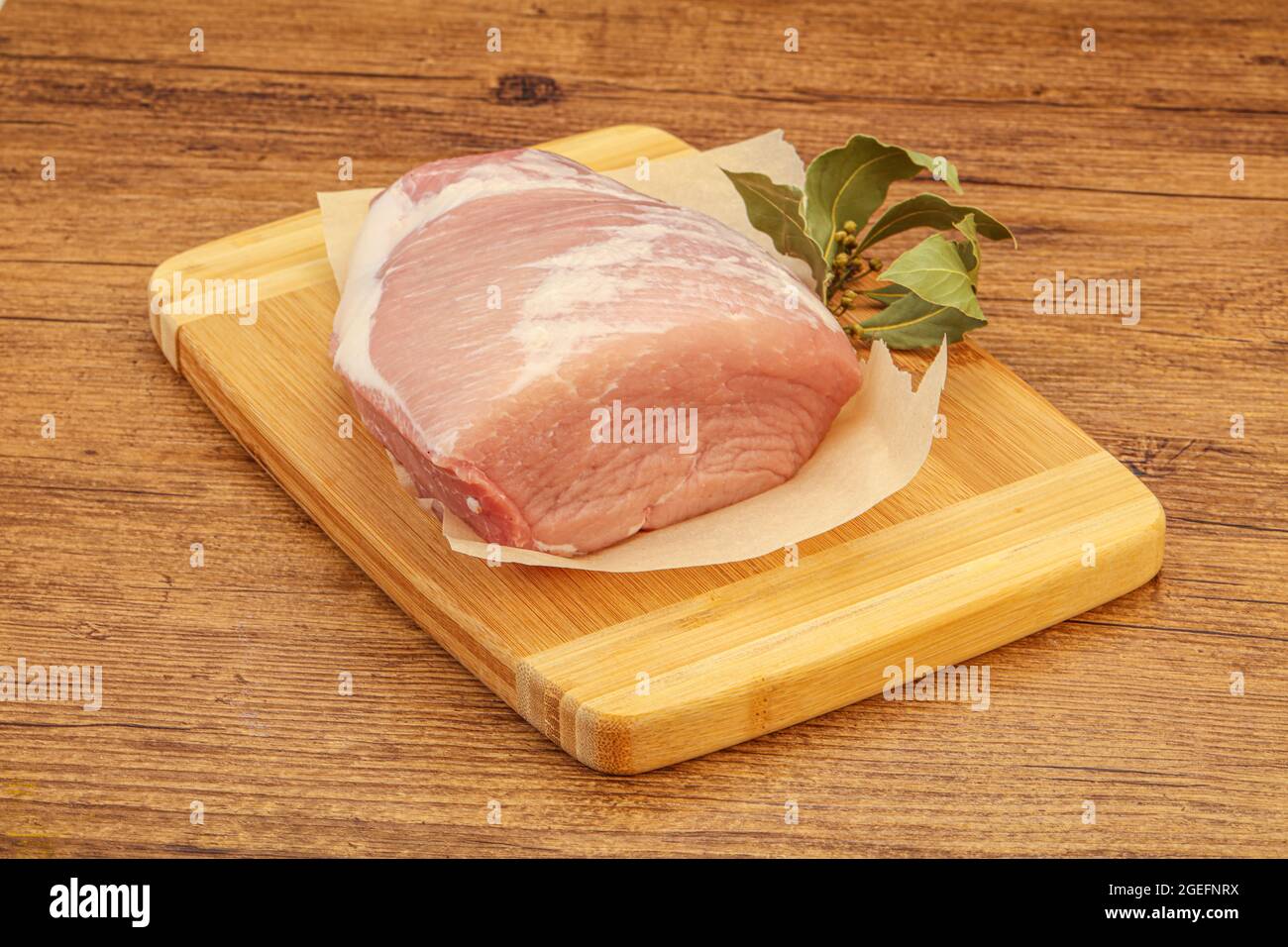 Raw pork meat ready for cooking Stock Photo - Alamy