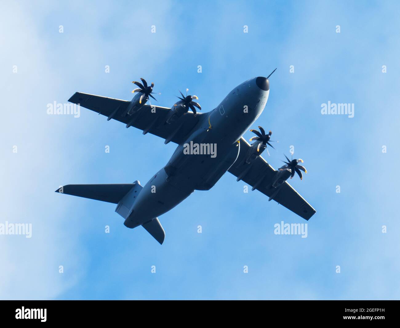 An RAF Airbus A400M flying over Ambleside, Lake District, UK Stock ...
