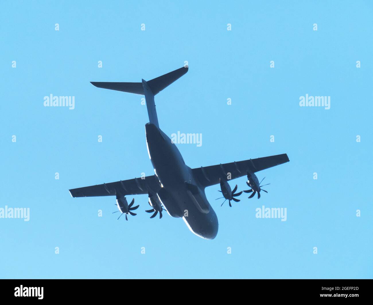 An RAF Airbus A400M flying over Ambleside, Lake District, UK Stock ...