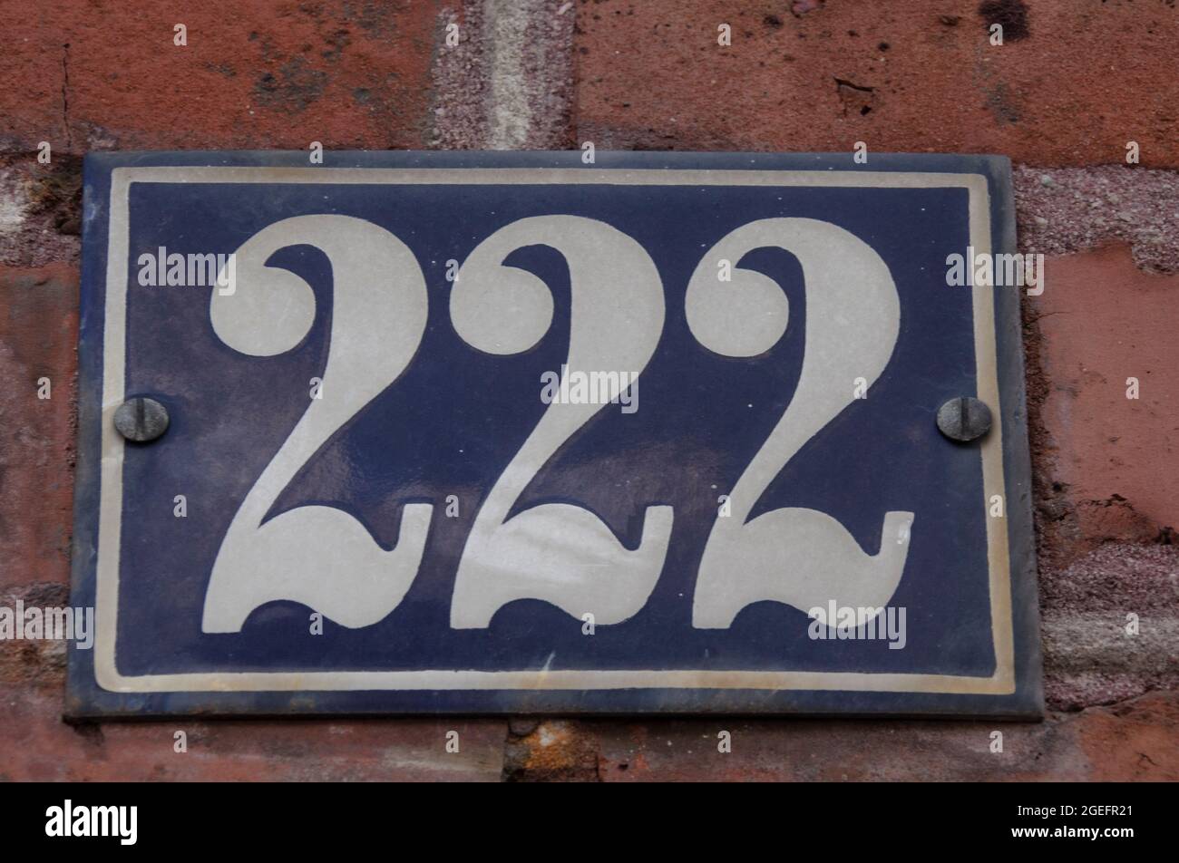 222 sign hi-res stock photography and images - Alamy