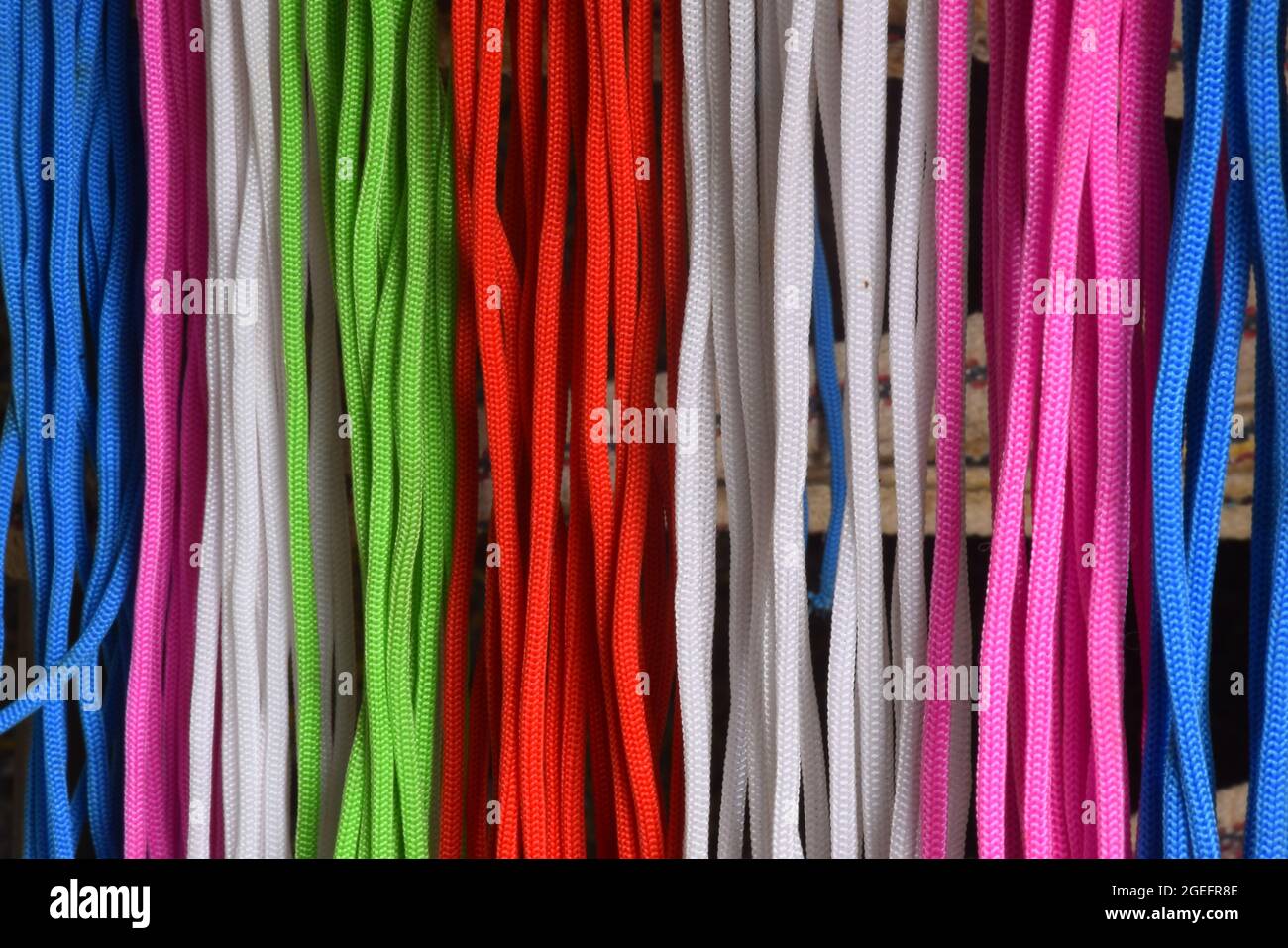 Many multi colored threads of a wool for design background. Texture of ...