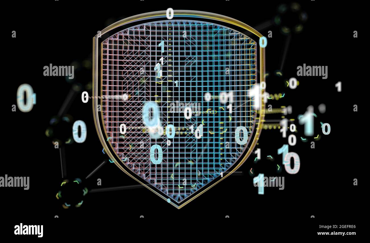 3D rendering of a Certified Guarantee Approval or Secure Access System ...
