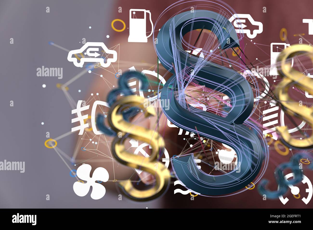 Insurance infographic design template with car hi-res stock photography ...