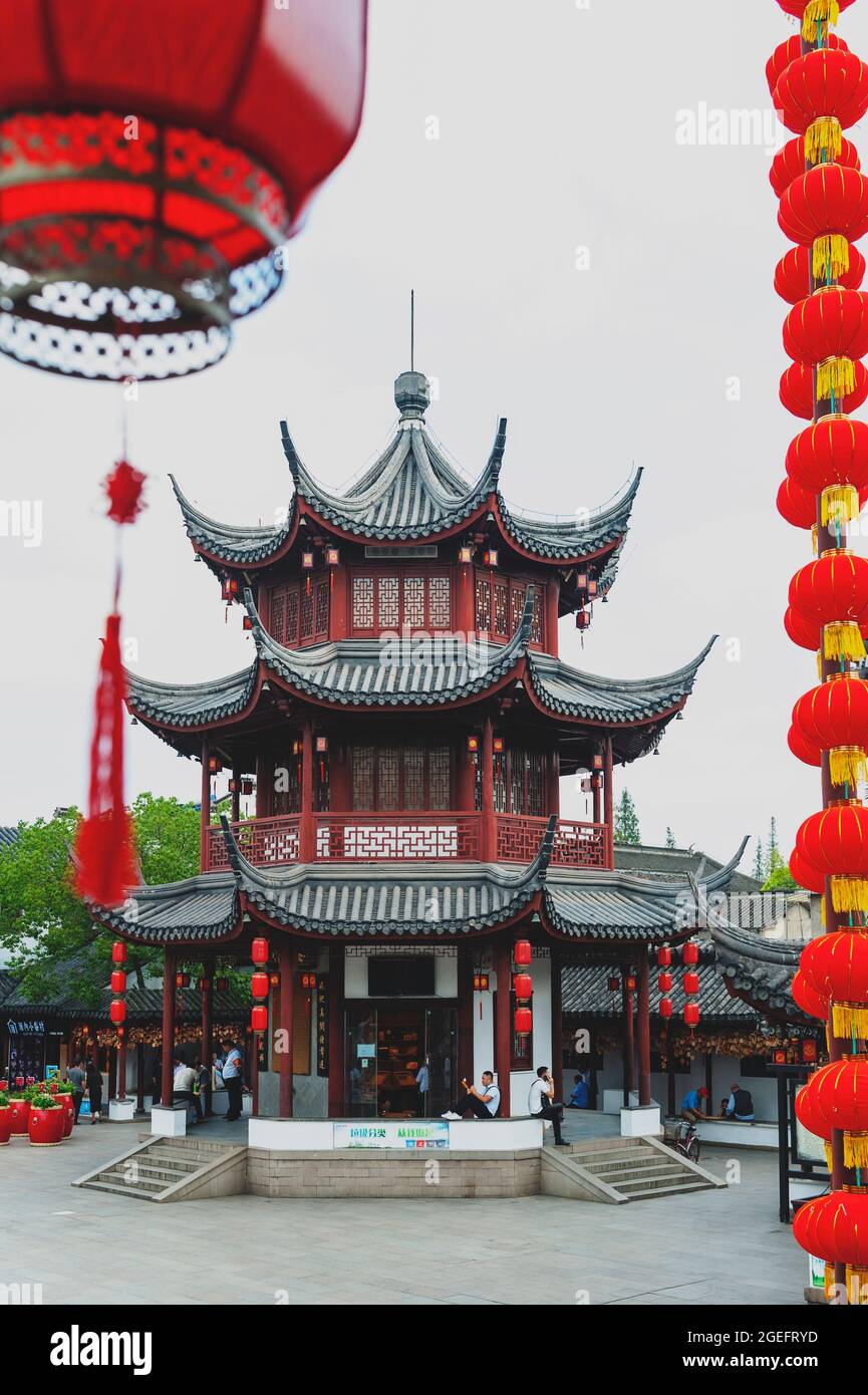 Traditional chinese temple in qibao hi-res stock photography and images ...