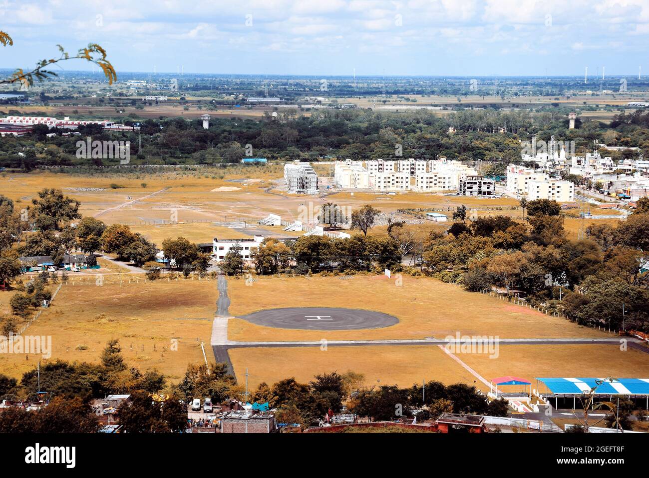 The view of the city of Dewas taken from the top of the hill is a ...