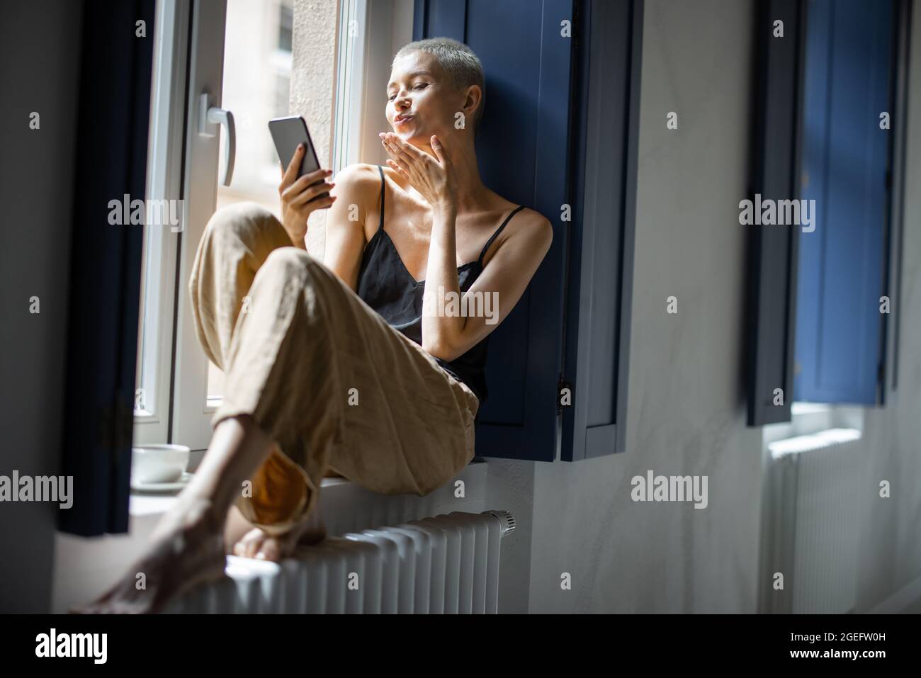 Stylish communication hi-res stock photography and images - Alamy