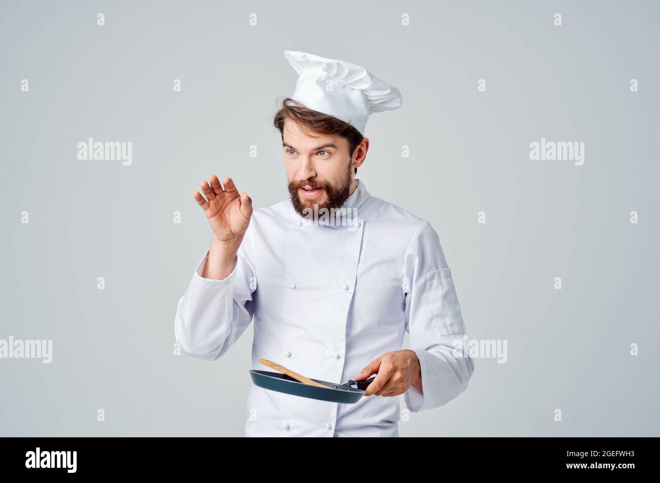 Portrait senior chef showing emotions hi-res stock photography and ...