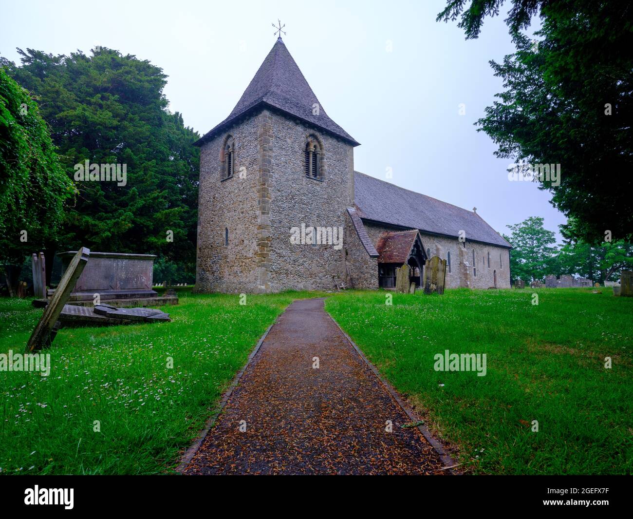 Thorney Island, UK - June 17, 2021: St Nicholas' Church on Thorney ...