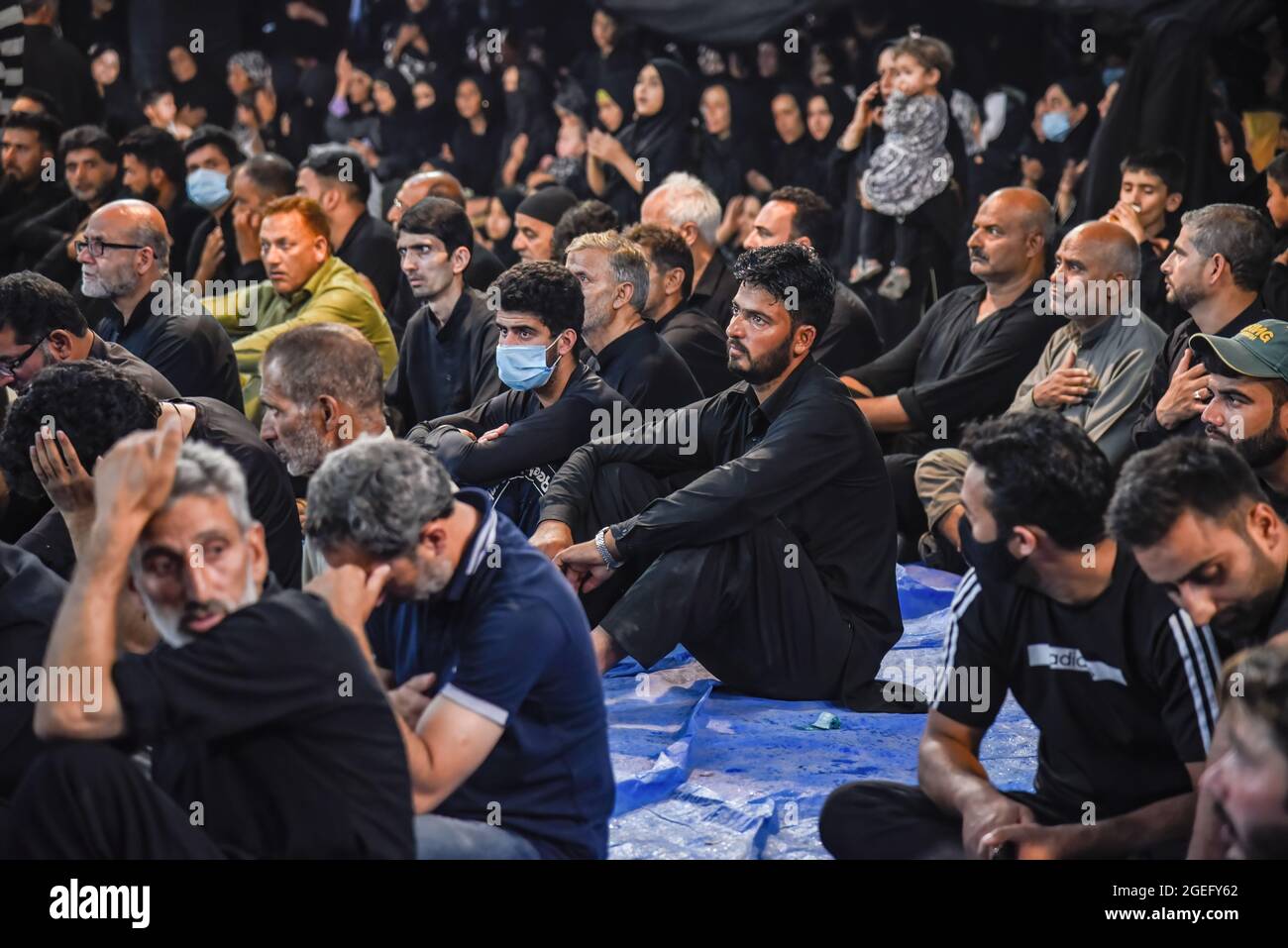 Kashmiri Shia Muslims take part during the Ashura procession in ...