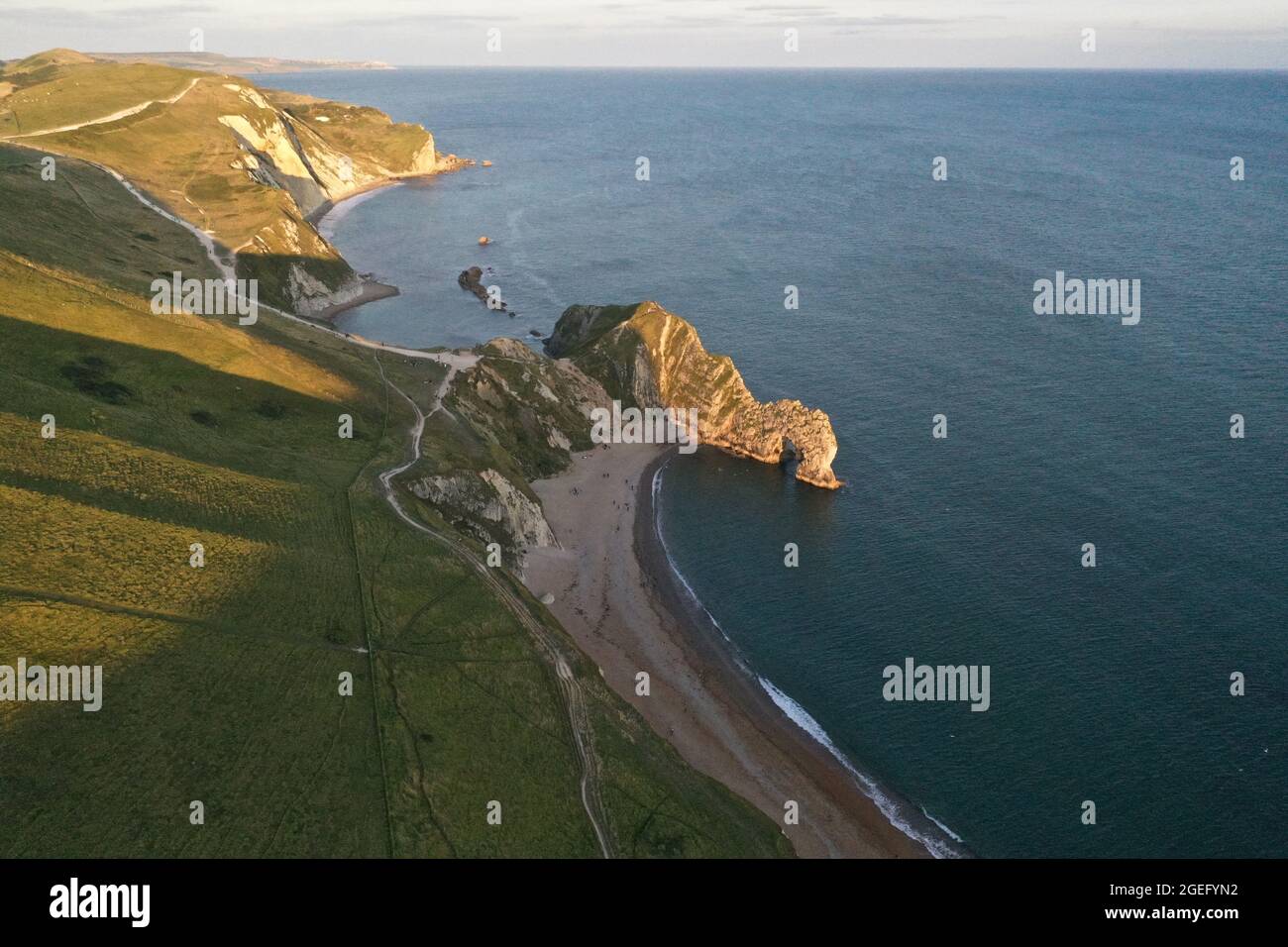 Durdle door at dusk Stock Photo - Alamy