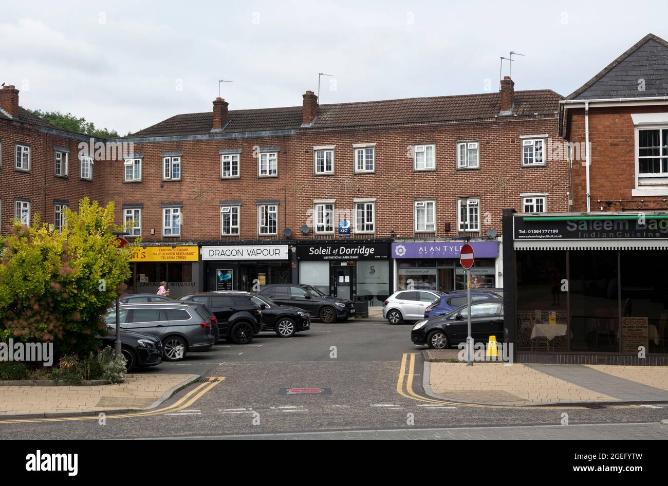 Dorridge village centre shops, West Midlands, England, UK Stock Photo ...