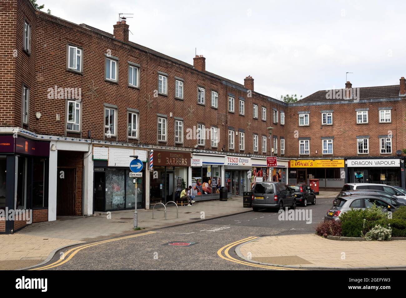 Dorridge village centre shops, West Midlands, England, UK Stock Photo ...