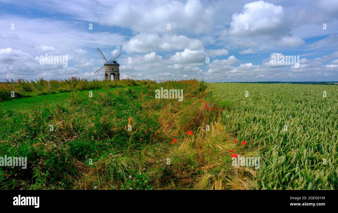 Warwick, UK - July 12, 2021: Chesterton Windmill near Warwick, UK Stock ...