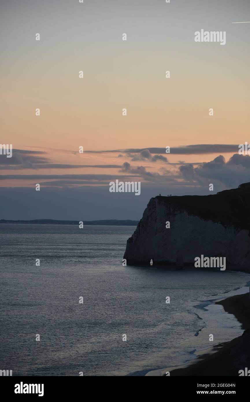 Durdle door at dusk Stock Photo - Alamy