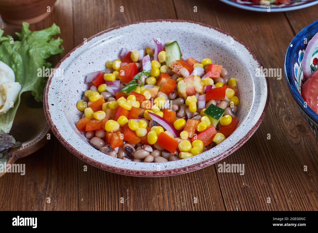 Salatu Niebe,Senegalese black-eyed beans salad Stock Photo - Alamy