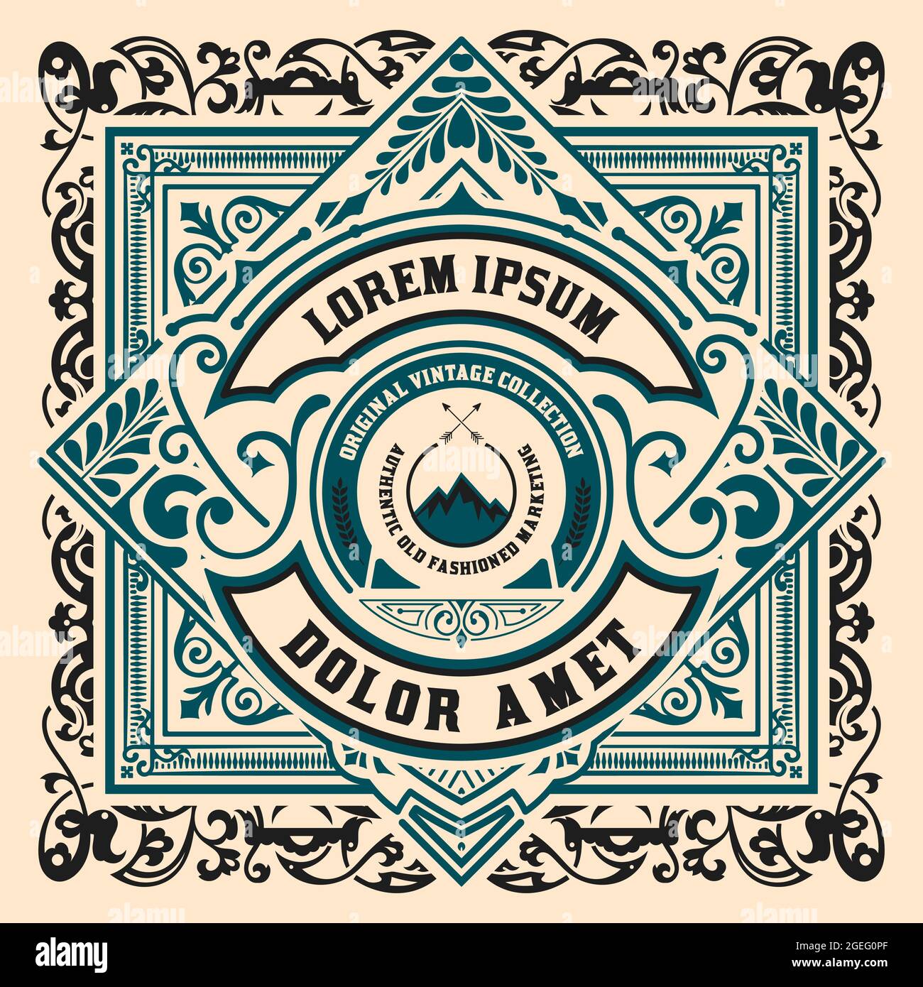 Western card with vintage style Stock Vector Image & Art - Alamy