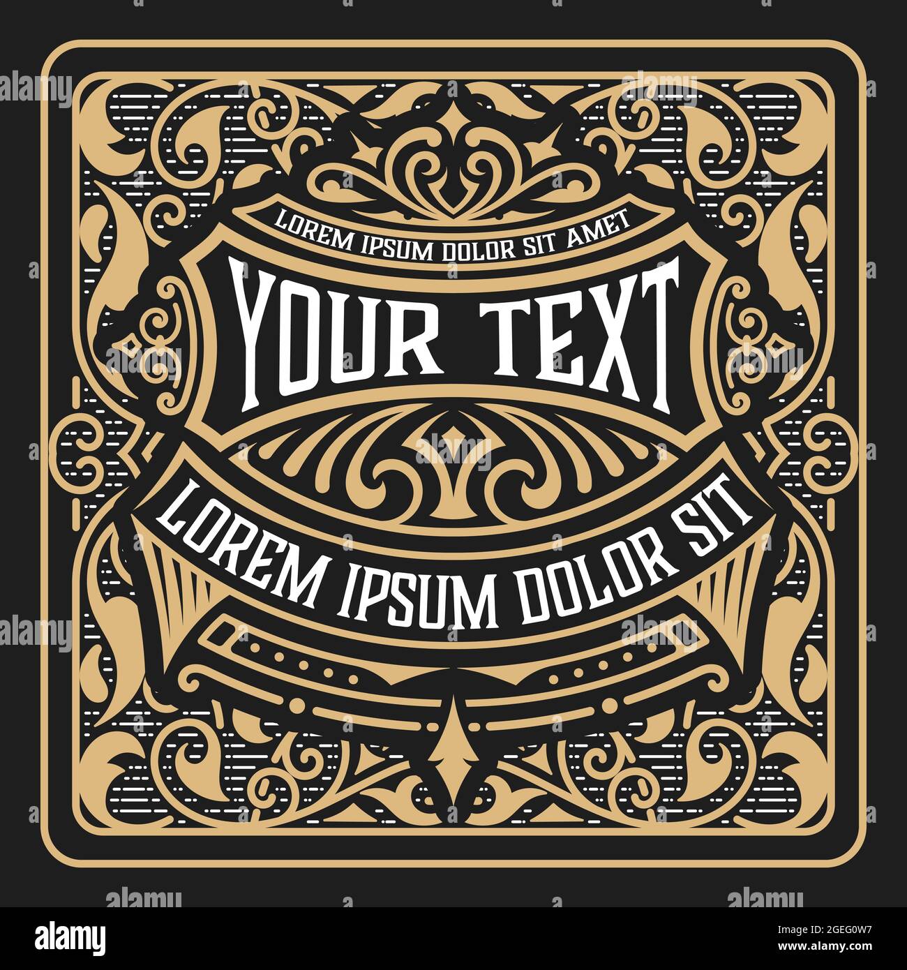 Western card with vintage style Stock Vector Image & Art - Alamy