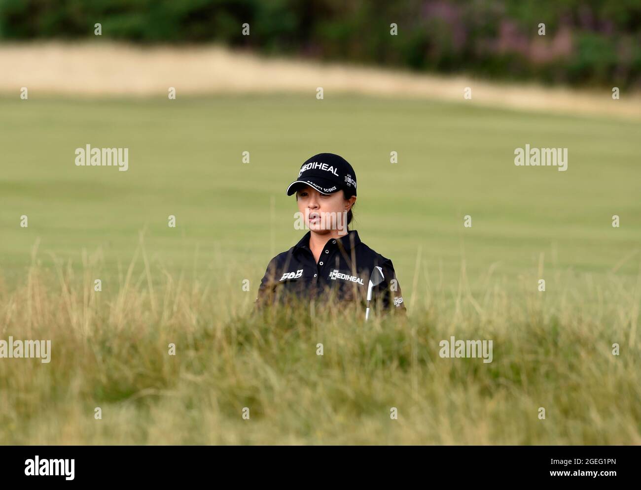 South Korea's Sei Yong Kim in a bunker on the 10th during day two of ...