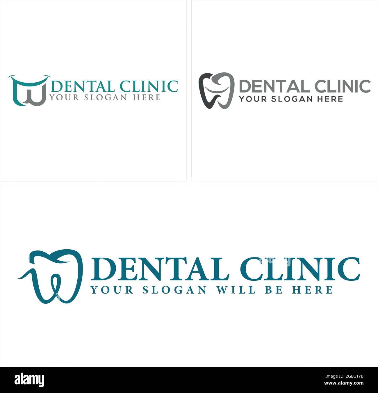 Dental clinic logo design with vector illustration tooth Stock Vector ...