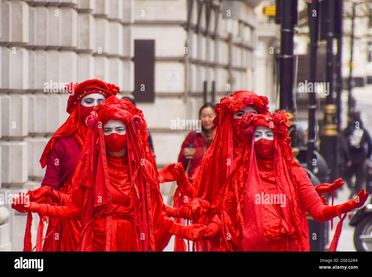 London, United Kingdom. 3rd April 2021. Extinction Rebellion's Red ...
